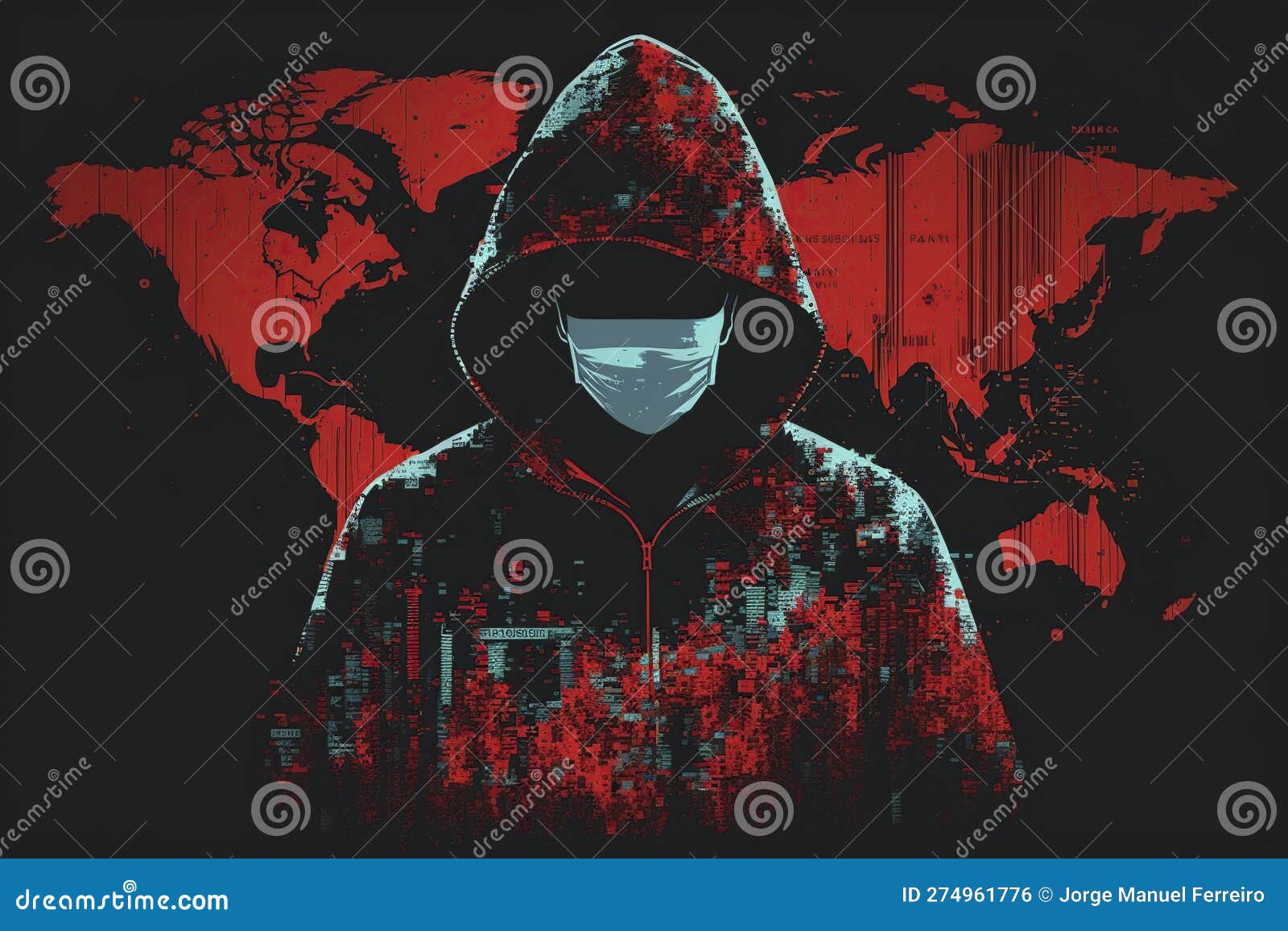 Illustration, from Anonymous Hacker, Generative Ai Stock Illustration ...