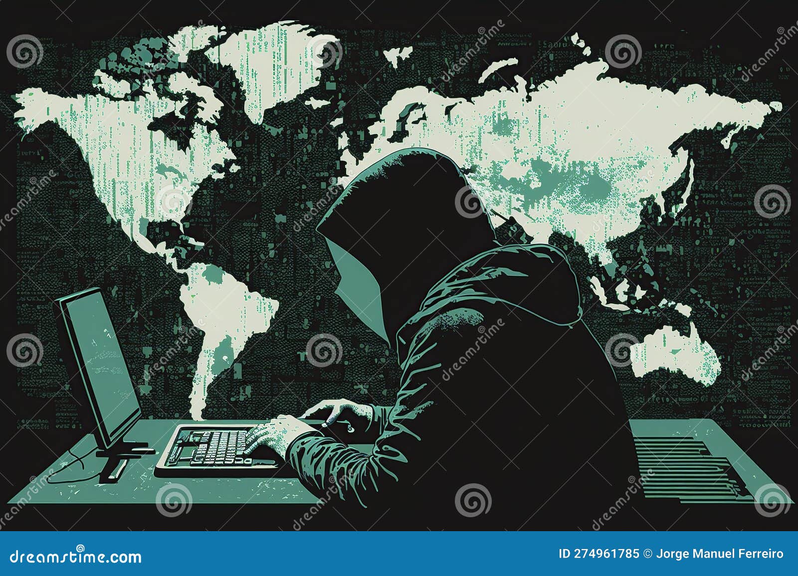 Illustration, from Anonymous Hacker, Generative Ai Stock Illustration ...