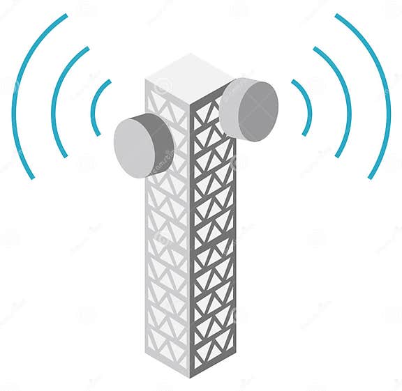 Illustration of Antenna Tower Stock Vector - Illustration of ...
