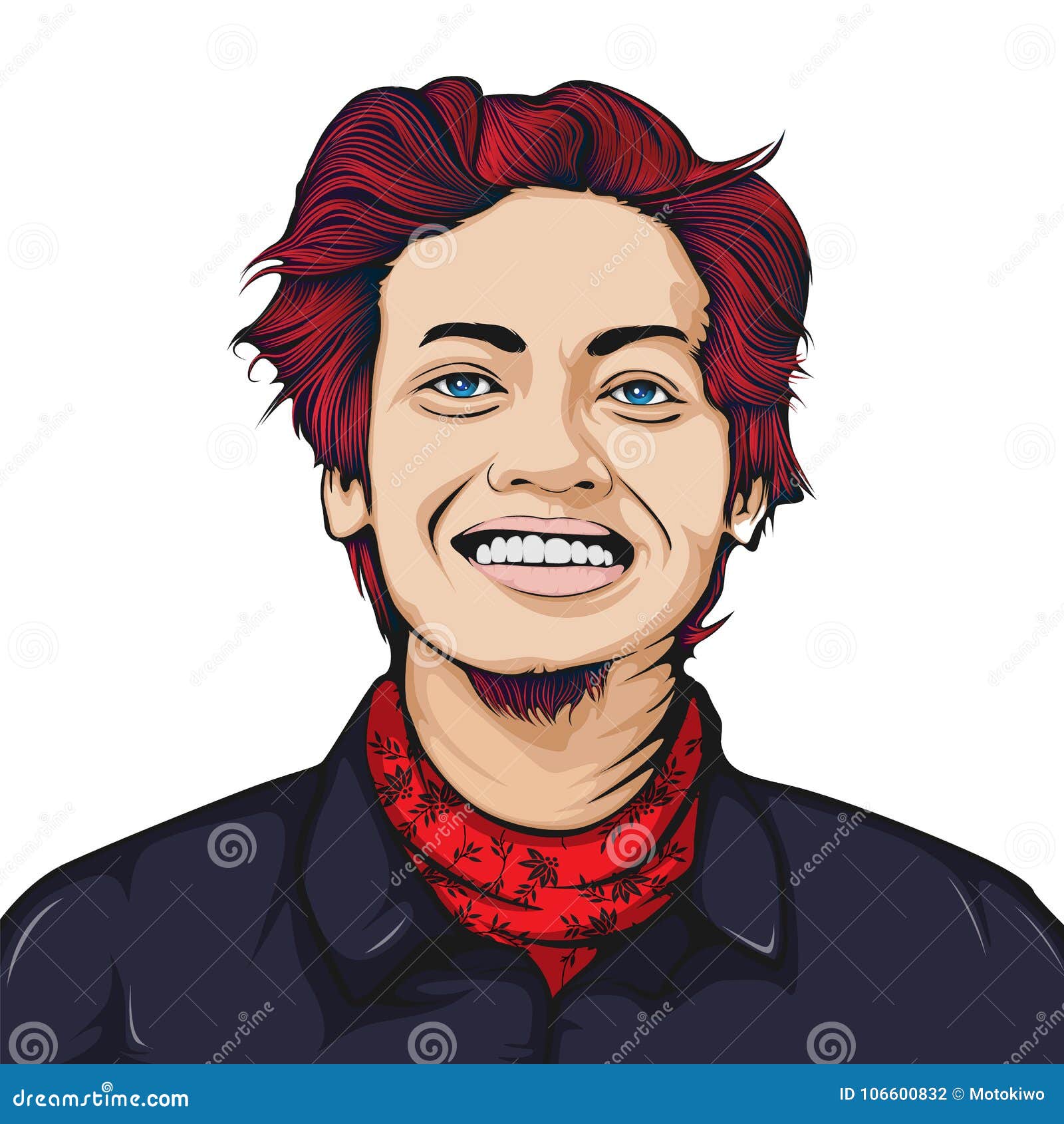 Creative Simple Character Design Idea. Stock Illustration ...