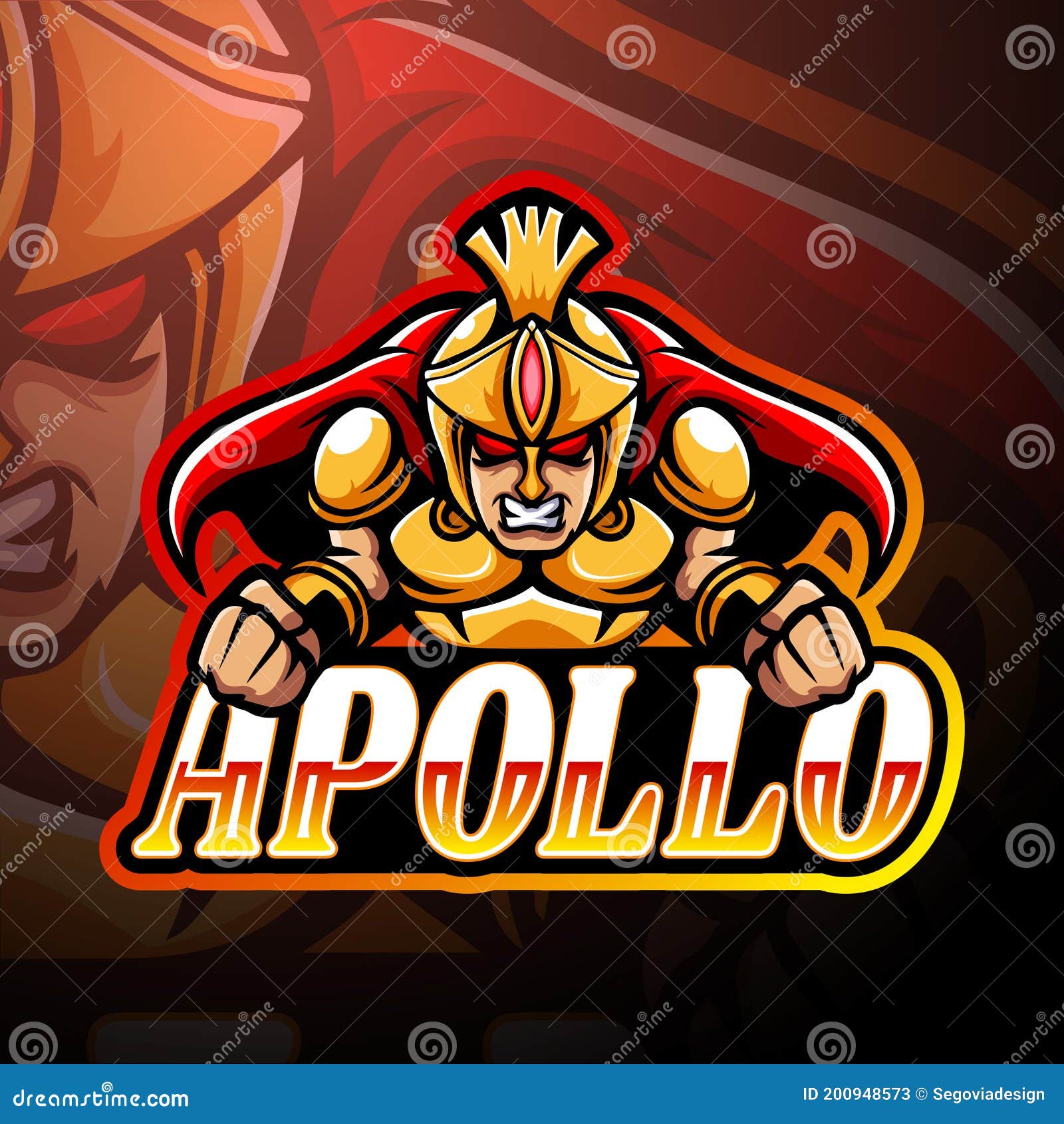 Apollo God Mascot Logo Design Cartoon Vector | CartoonDealer.com #256255469