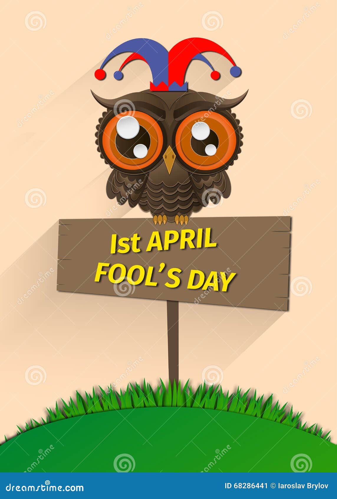 Illustration of April Fool S Day,first April. Stock Vector ...