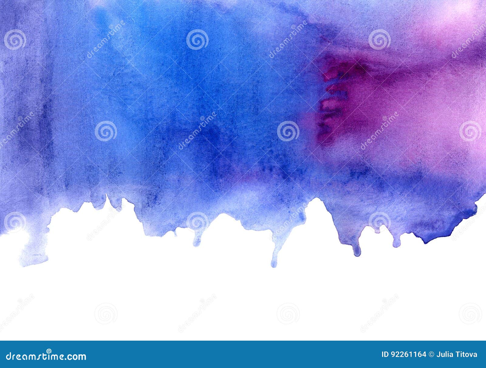 Illustration Aqueuse Bleue Dessin D'encre Illustration Stock ...