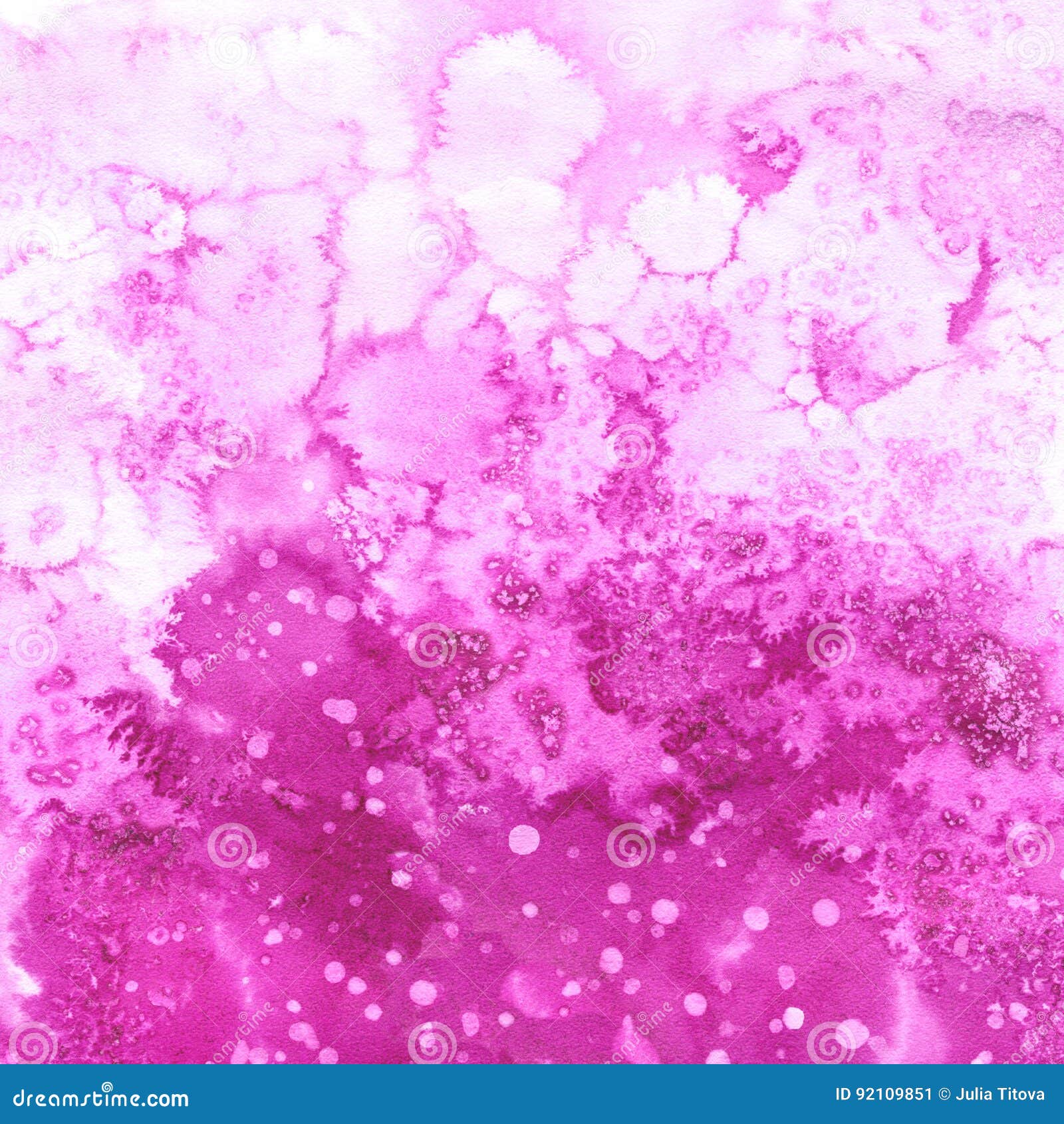 Illustration Aqueuse Rose Dessin D'encre Illustration Stock ...