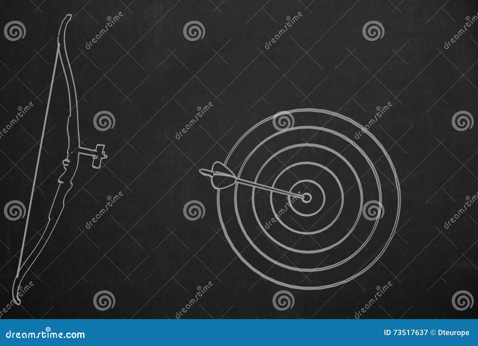 Illustration of an Archery Scene Painted Stock Illustration ...