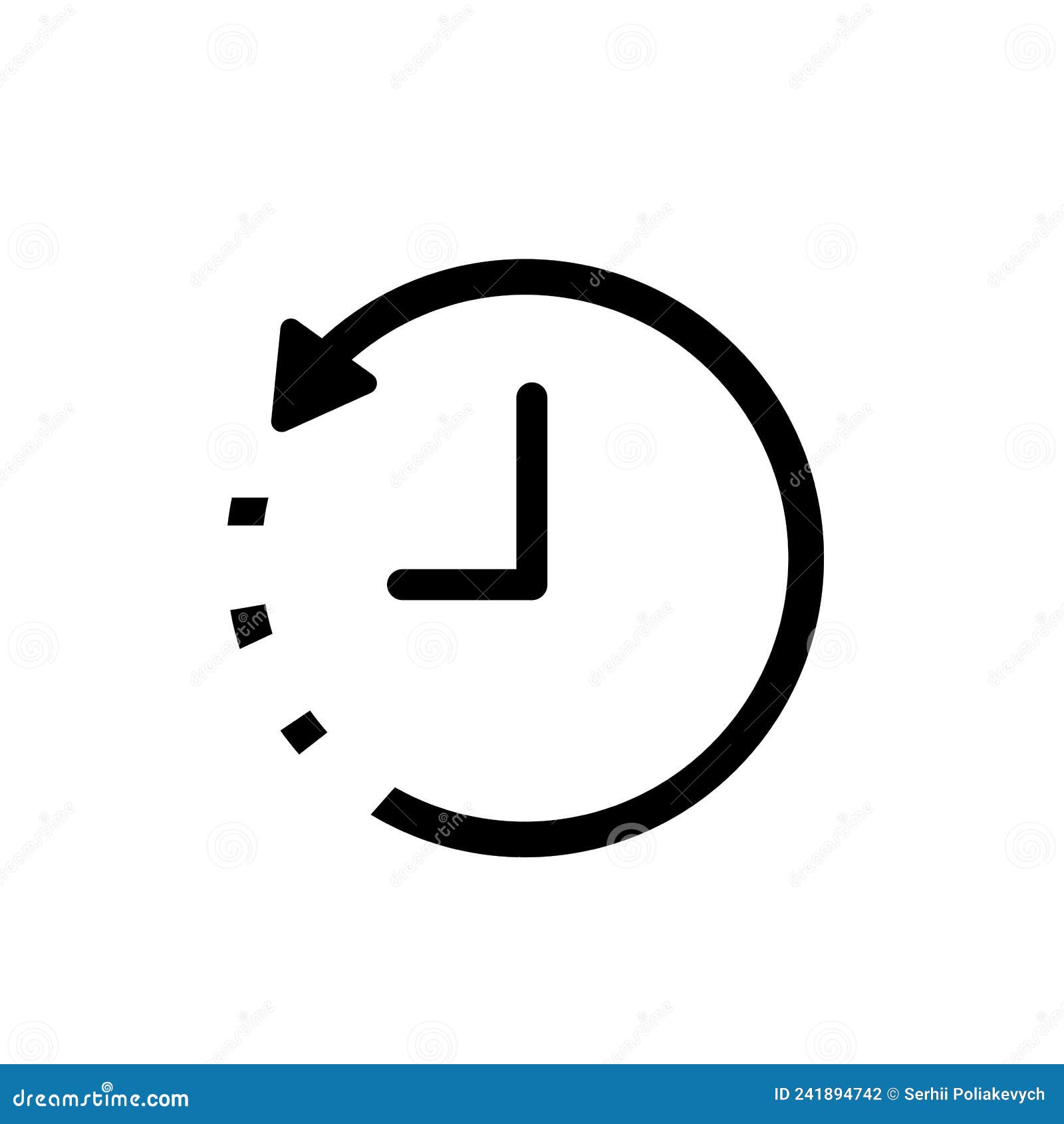 Illustration with Arrow Clock for Concept Design. Countdown Concept ...