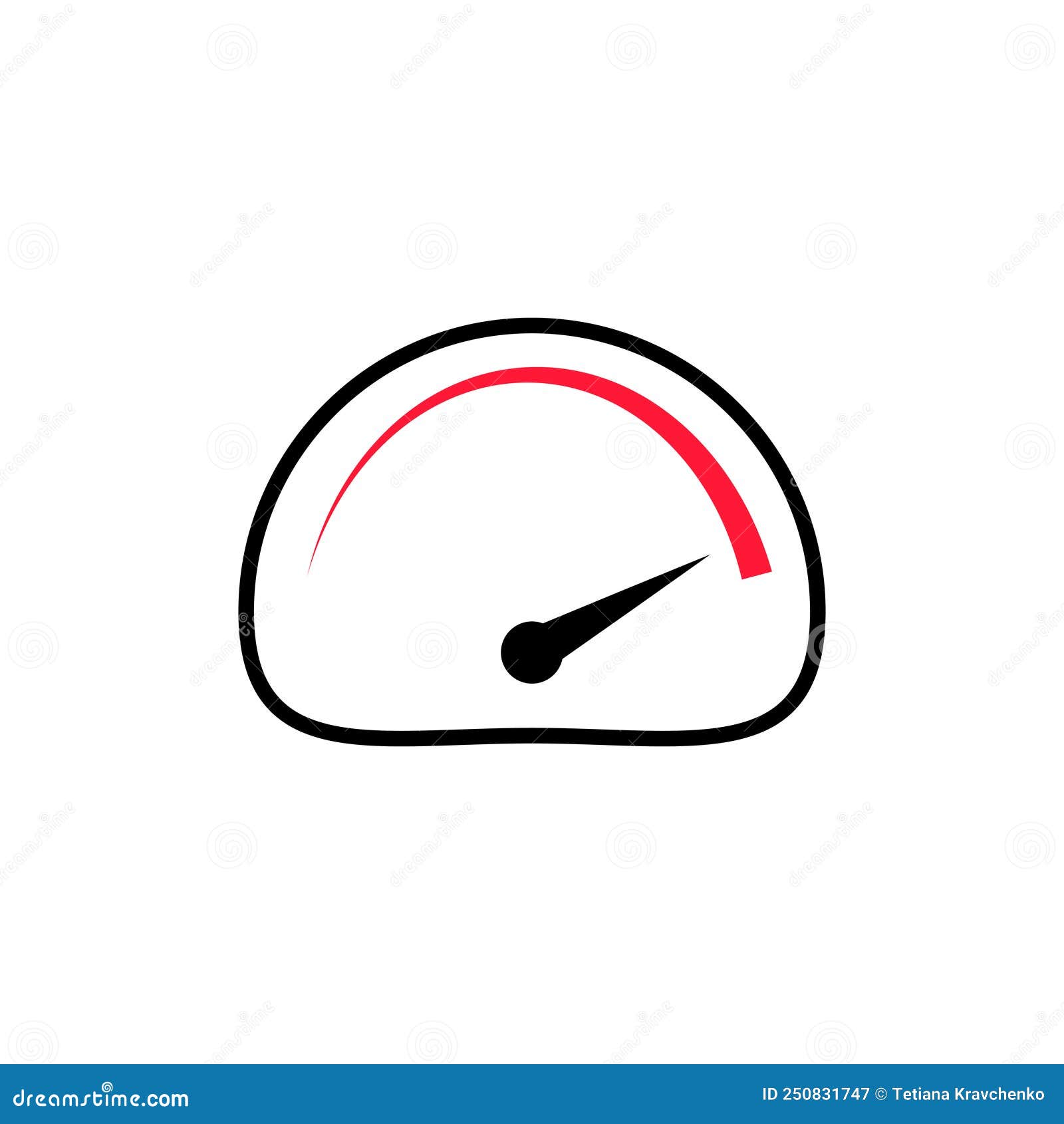 Illustration with Arrow Full Tank. Vector Illustration. Stock Image ...