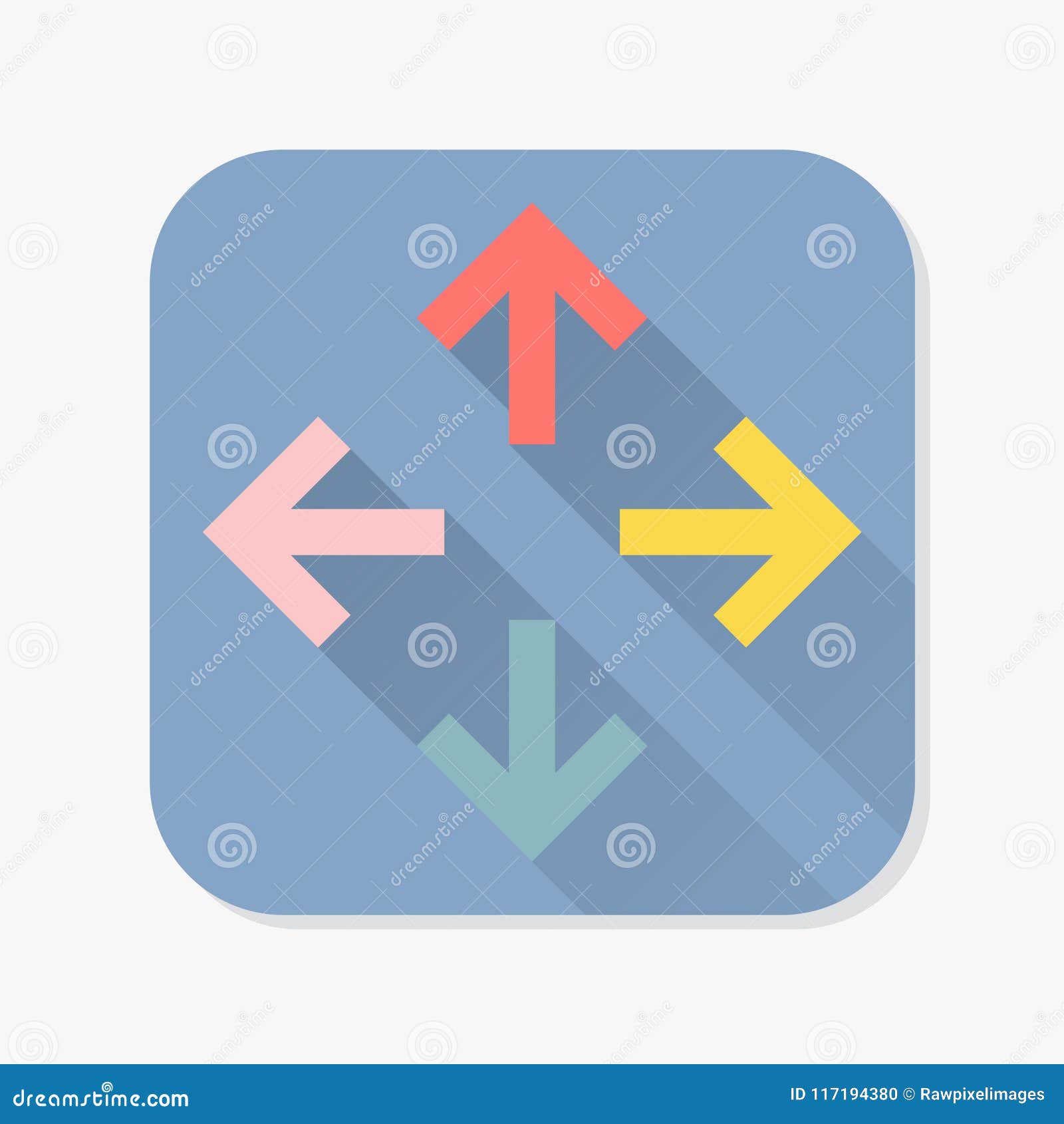 Illustration of an Arrow Sign Stock Illustration - Illustration of ...