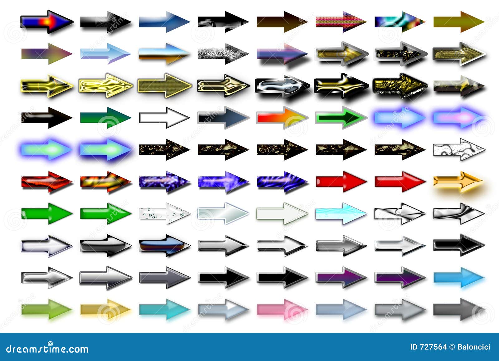 Illustration Arrows 01 stock illustration. Illustration of bunch - 727564