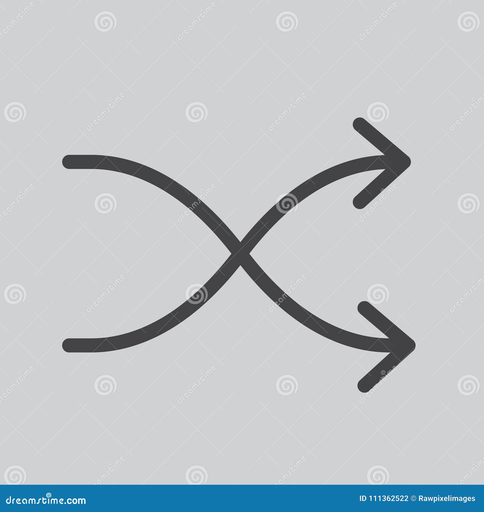 Illustration of Arrows Cross by Icon Stock Illustration - Illustration ...