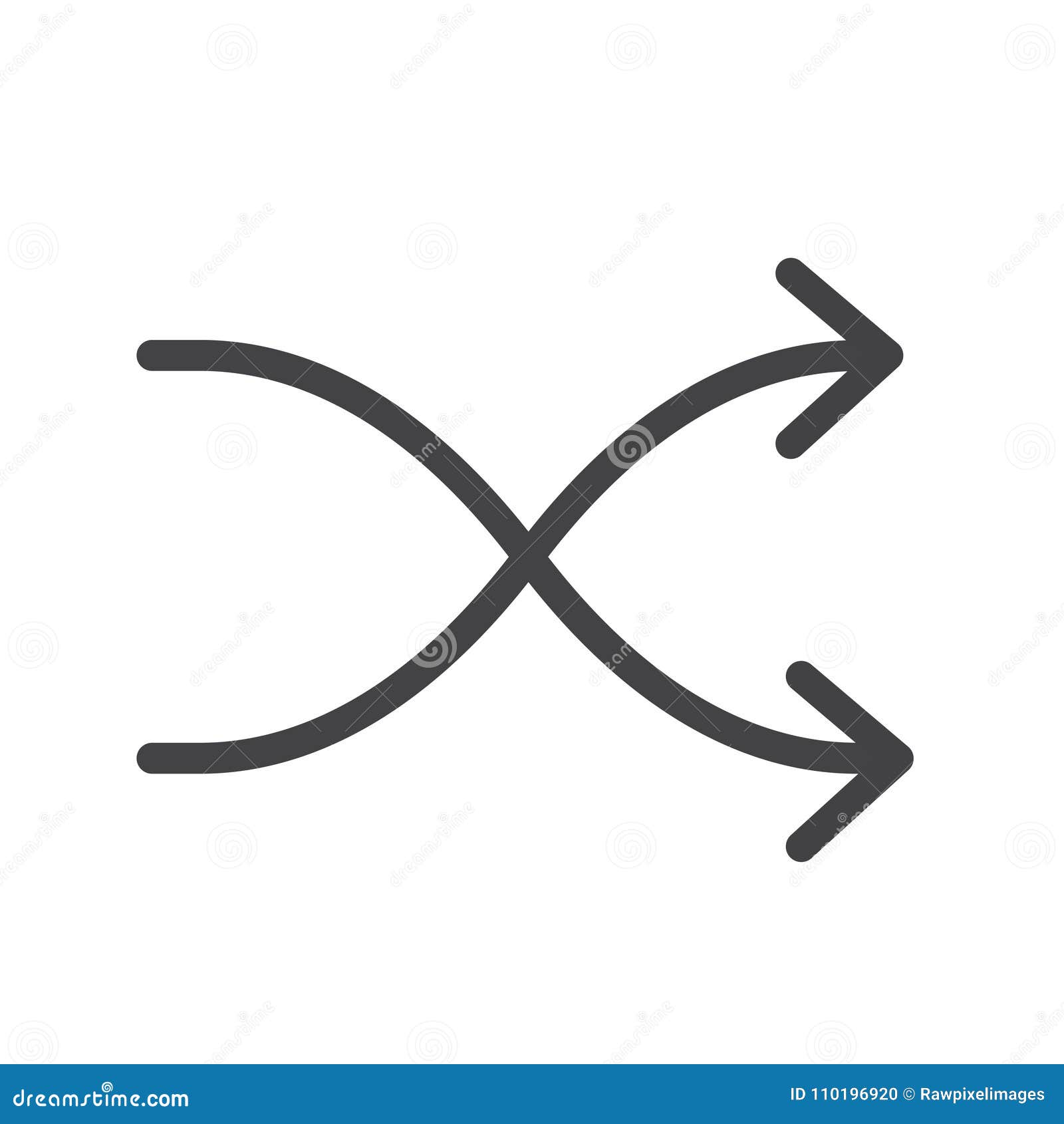 Illustration of Arrows Intersected Abstract Stock Illustration ...