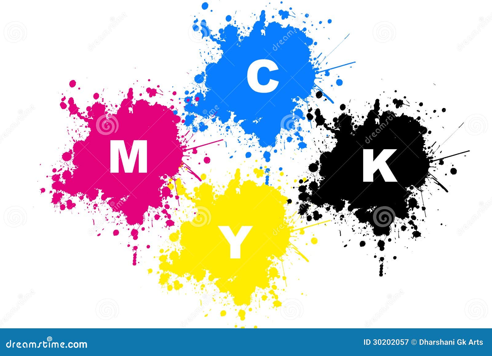 Printing Colour Logo Vector Illustration | CartoonDealer.com #20949070