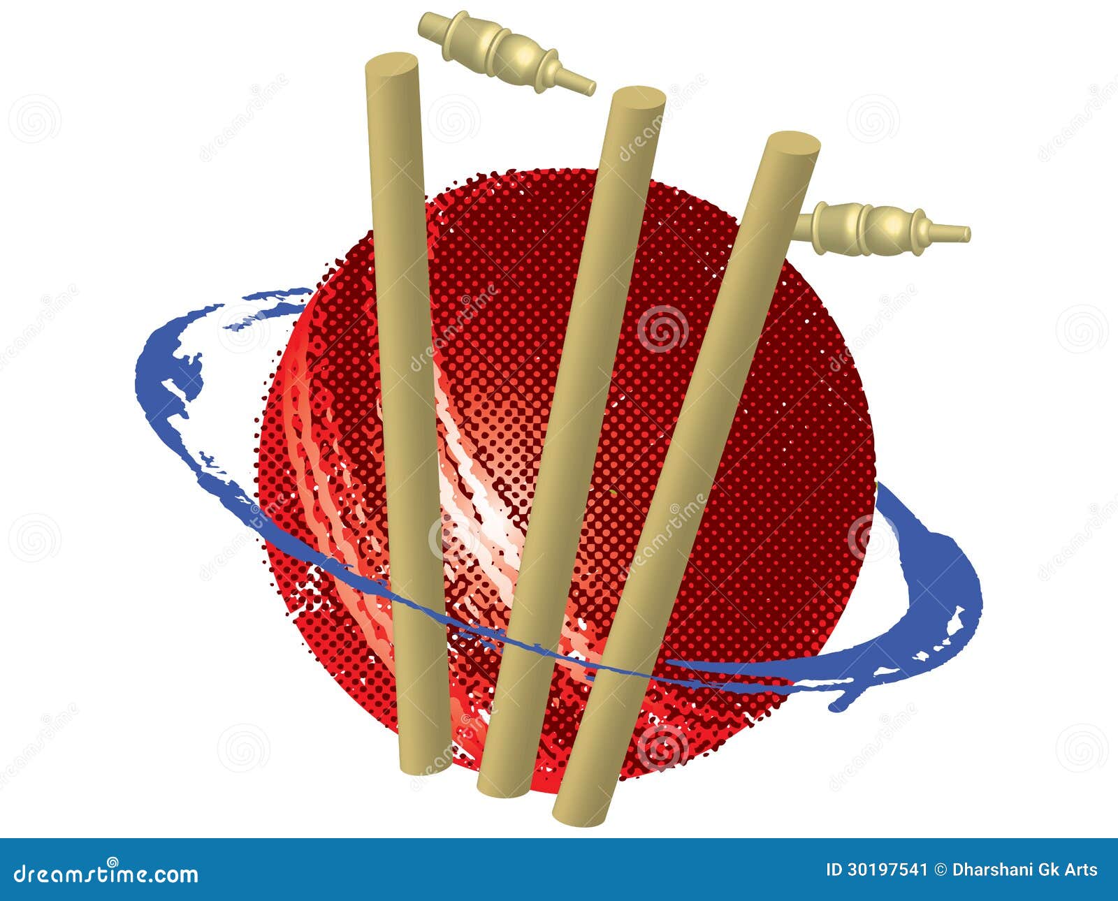 Cricket symbol stock illustration. Illustration of strike - 30197541