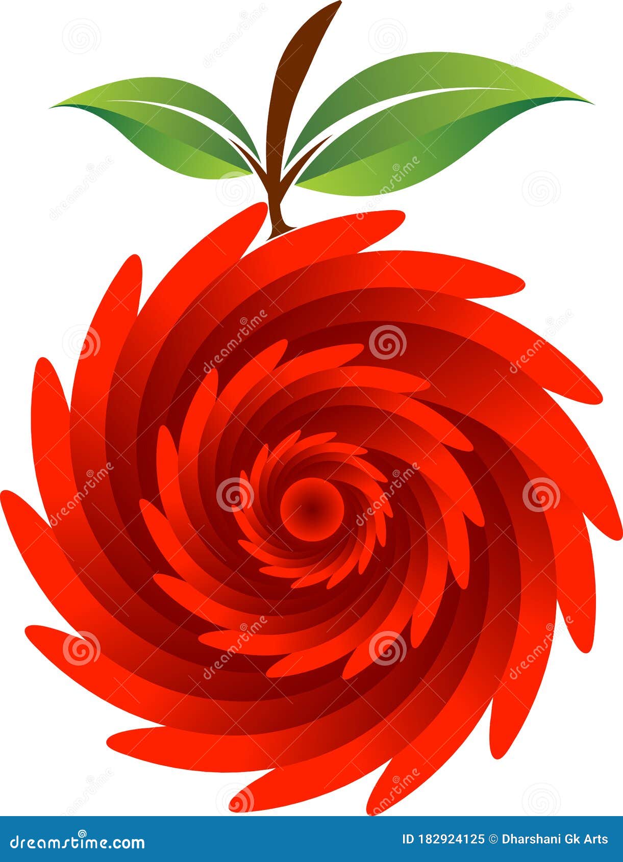 Fruit logo stock vector. Illustration of abstract, health - 182924125