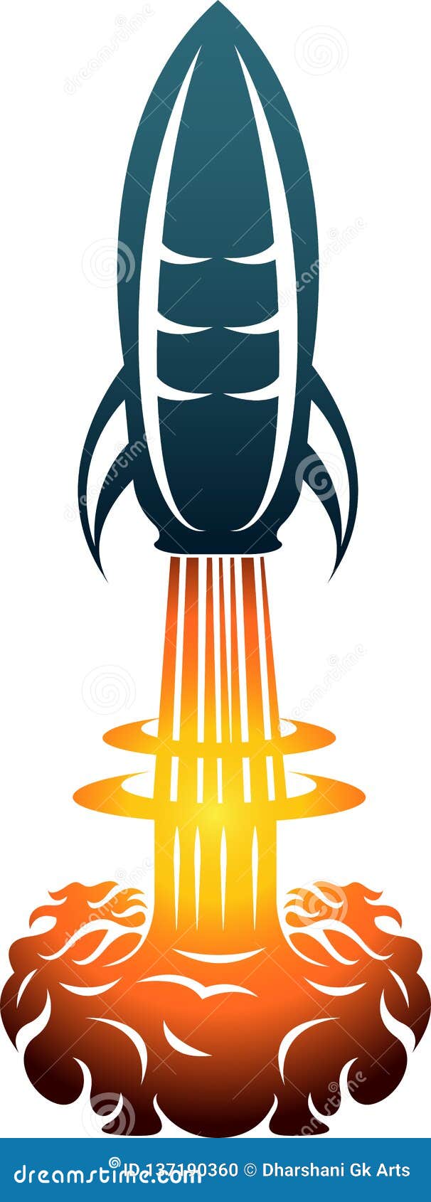Rocket Artists Rocket Logo Vector