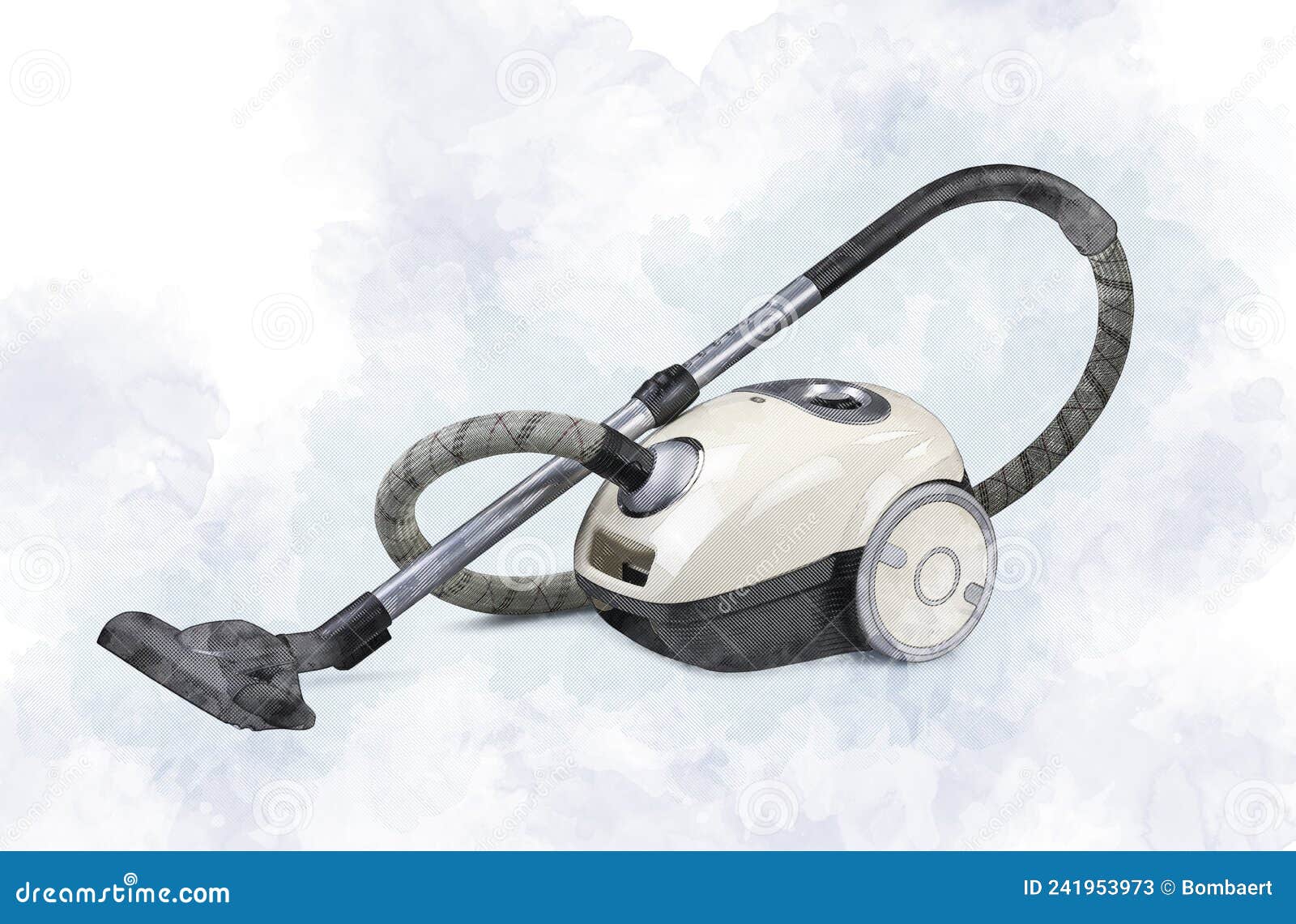 Illustration Art of a Vacuum Cleaner Stock Illustration - Illustration ...