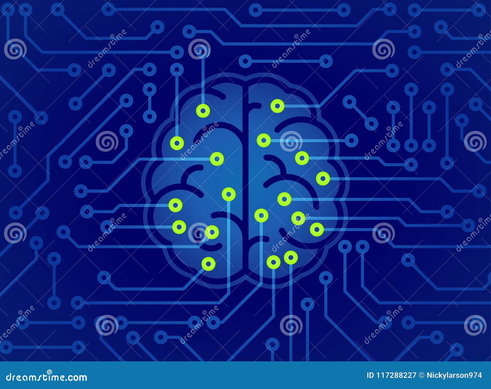 Artificial Intelligence Background Abstract Concept Stock Vector ...
