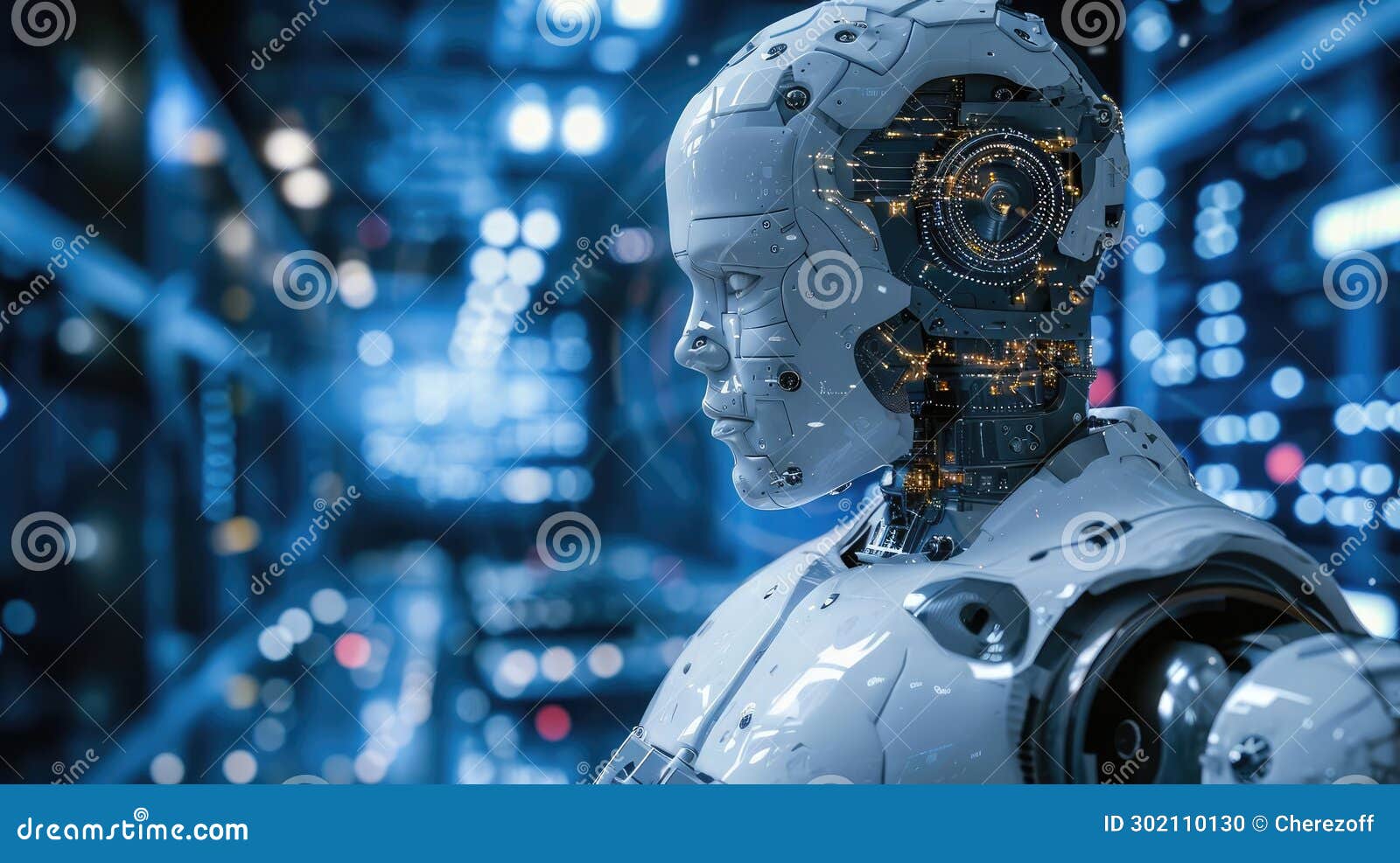 Illustration of Artificial Intelligence and Humans Stock Illustration ...