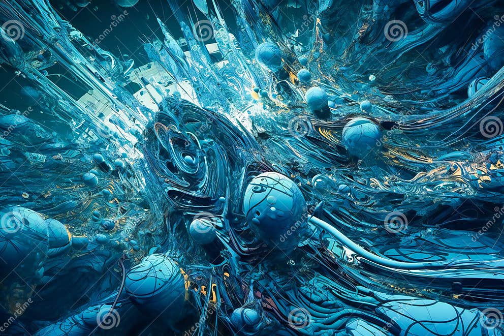 Artificial Intelligence or Quantum Computer Concept. AI Generated ...