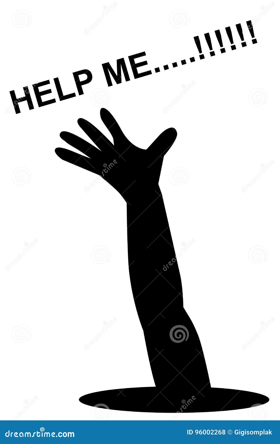 Illustration, Asking for Help Stock Vector - Illustration of help ...