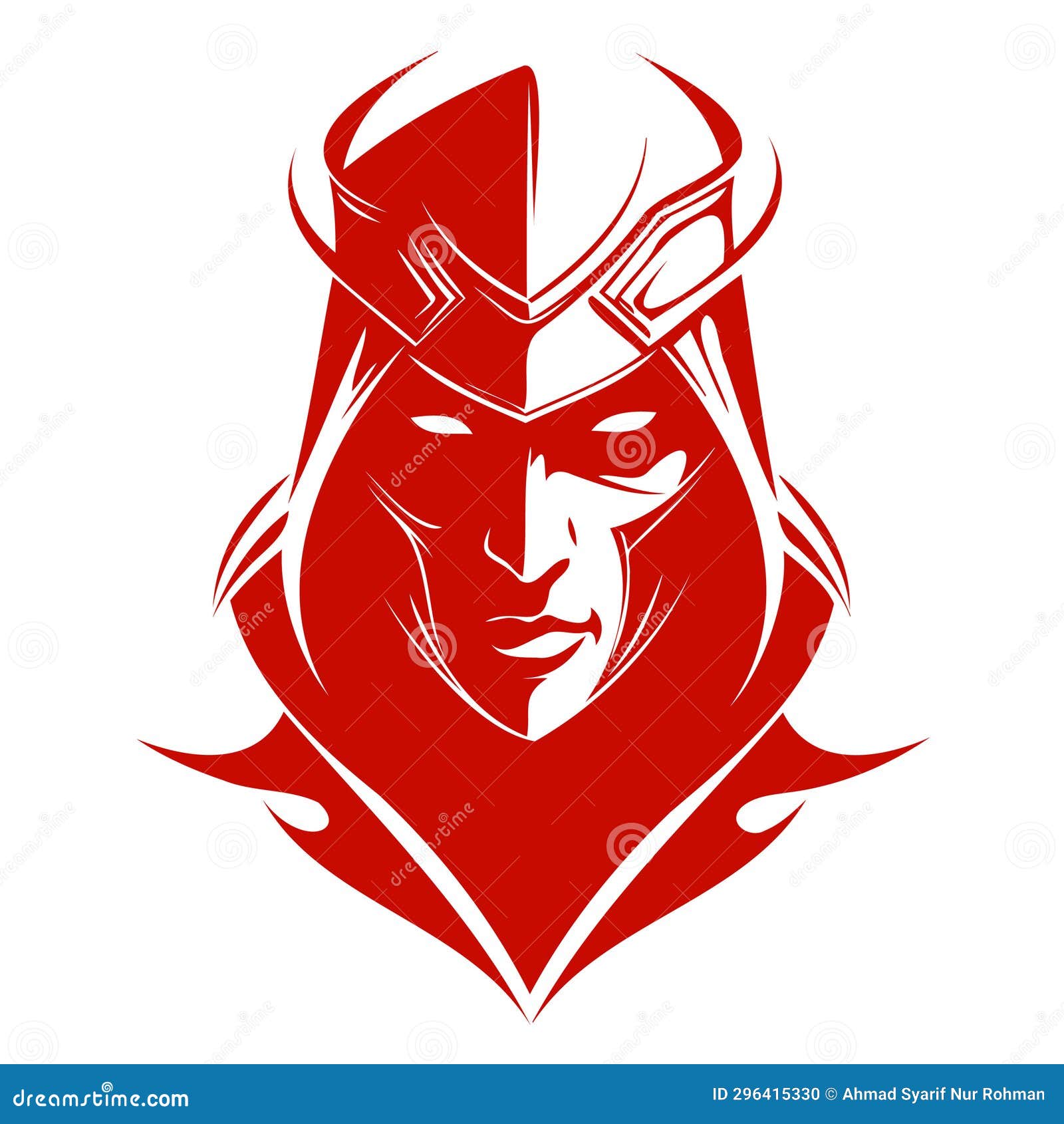 Illustration of an Assassin in Red Stock Illustration - Illustration of ...
