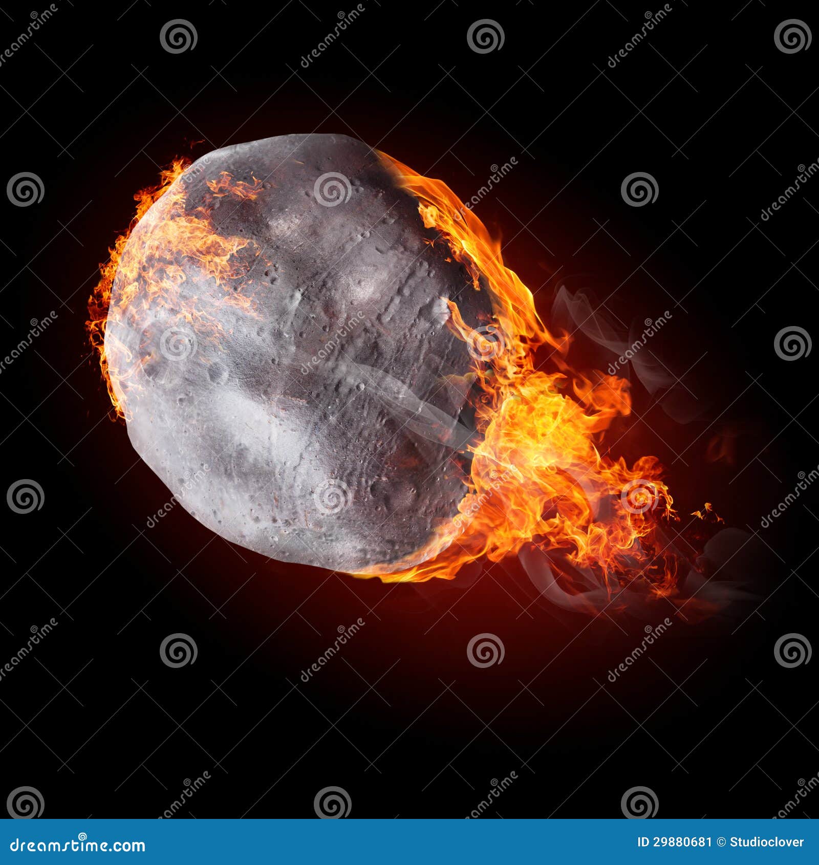 Objects on fire stock illustration. Illustration of asteroid - 29880681