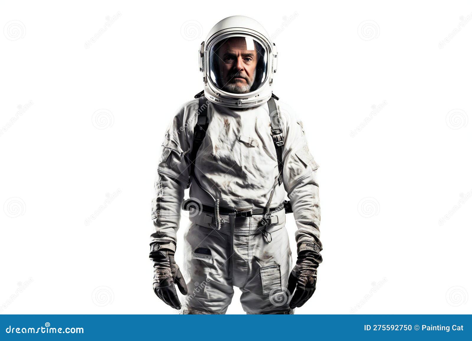 Astronaut in Front of a White Background, Studio Shot Stock ...