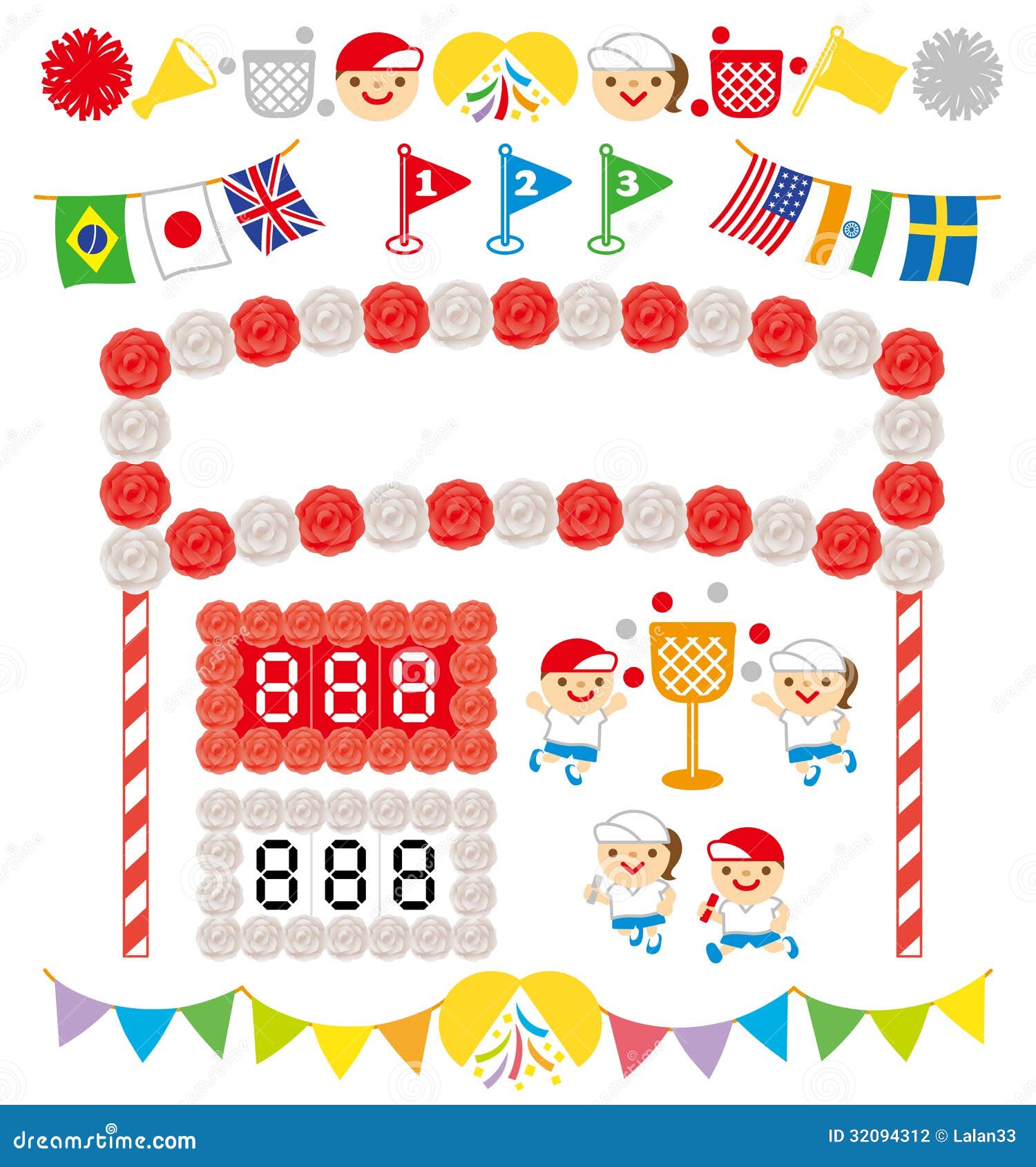 Illustration of the Athletic Meet Stock Vector - Illustration of ...