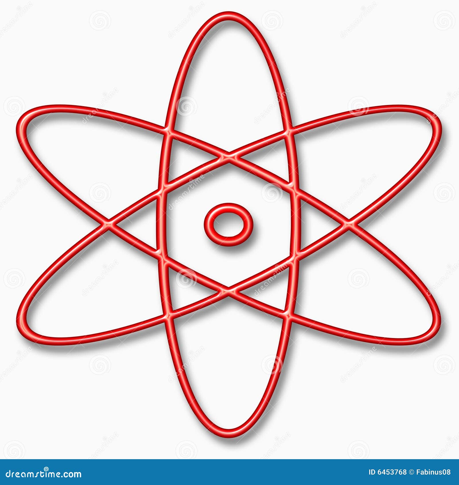Illustration of an atom stock illustration. Illustration of small - 6453768