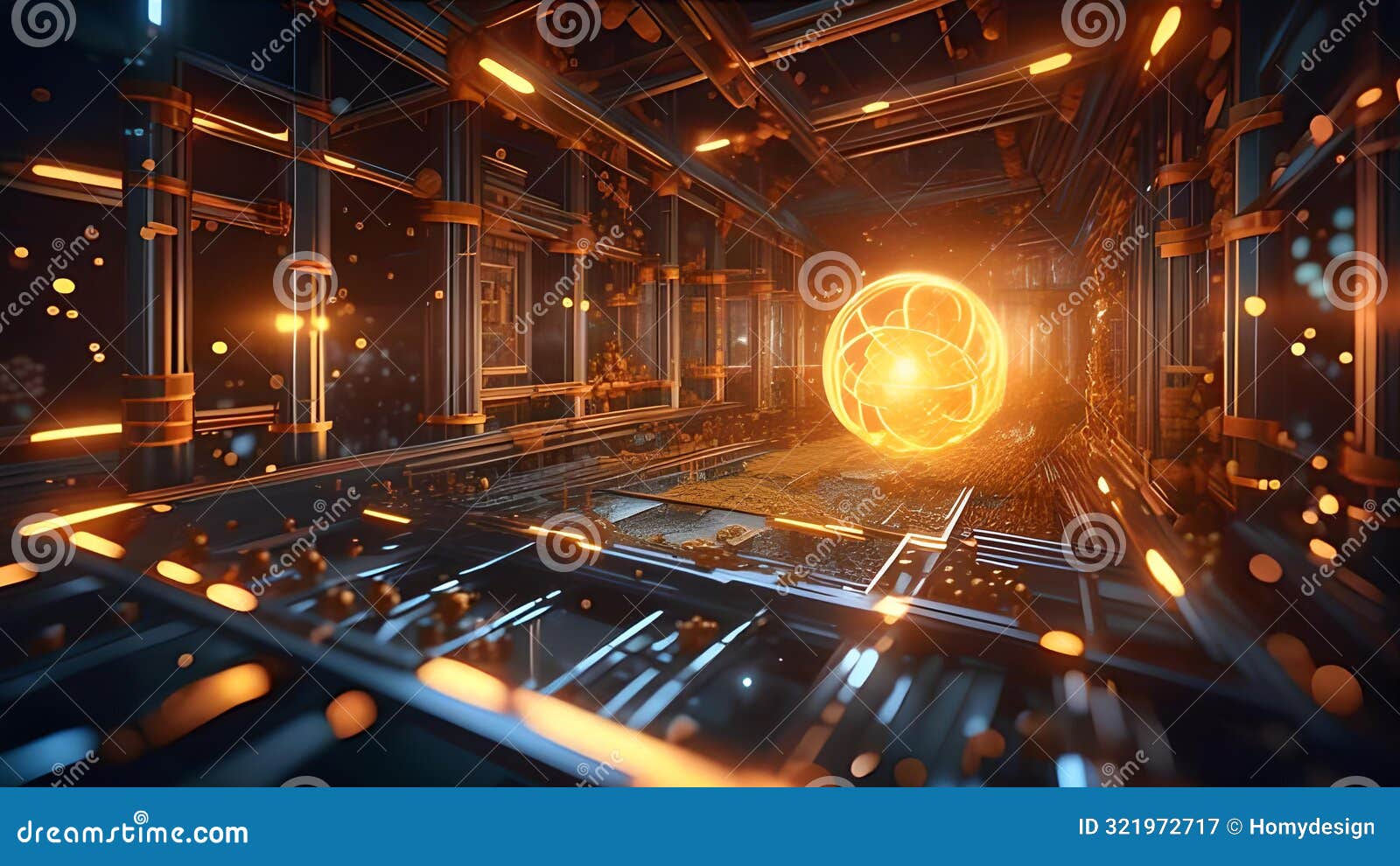 Illustration of Atomic Level Representation of the Nuclear Fusion ...