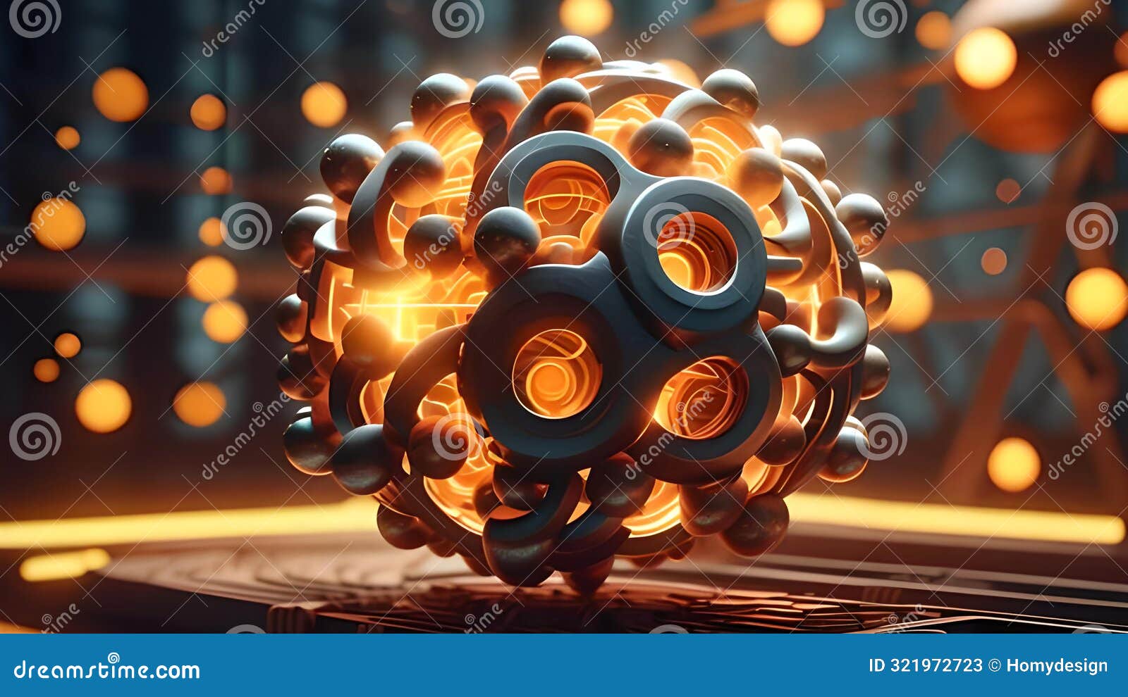 Nuclear Fusion, In Line Design. Nuclear, Fusion, Energy, Reactor ...