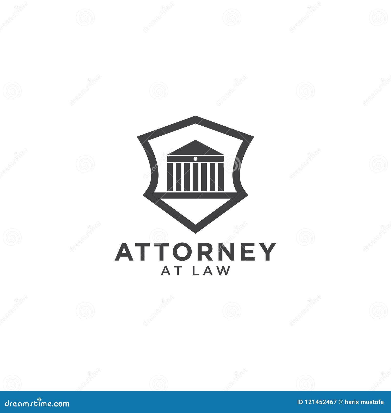 Attorney at Law Logo Template Stock Vector - Illustration of antique ...