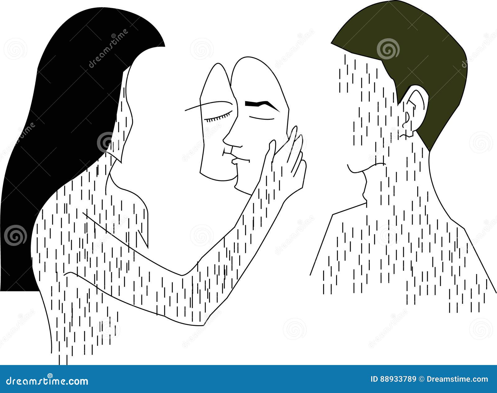 Illustration Au Sujet Des Sentiments D'amour Illustration Stock ...