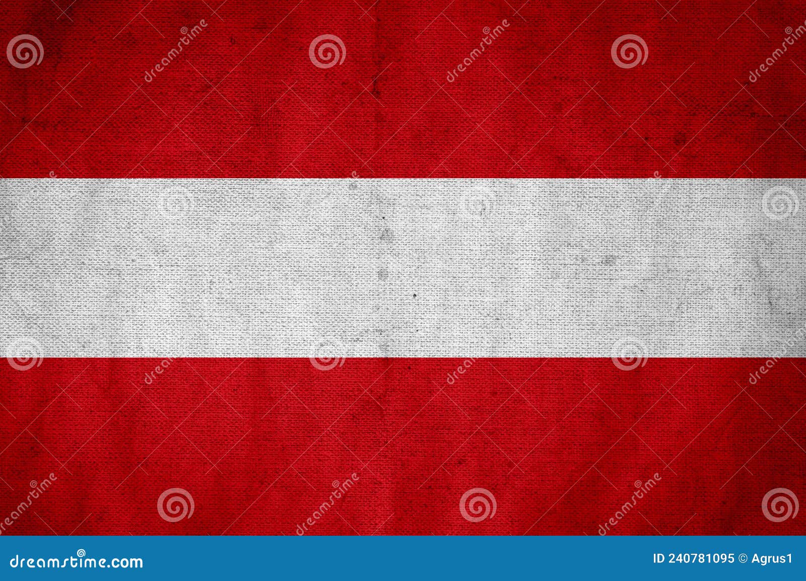 Austria Flag Painted on Old Grunge Paper Stock Illustration ...