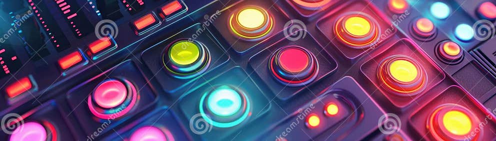 Illustration of an Automation Control Panel Icon with a Colorful Theme ...