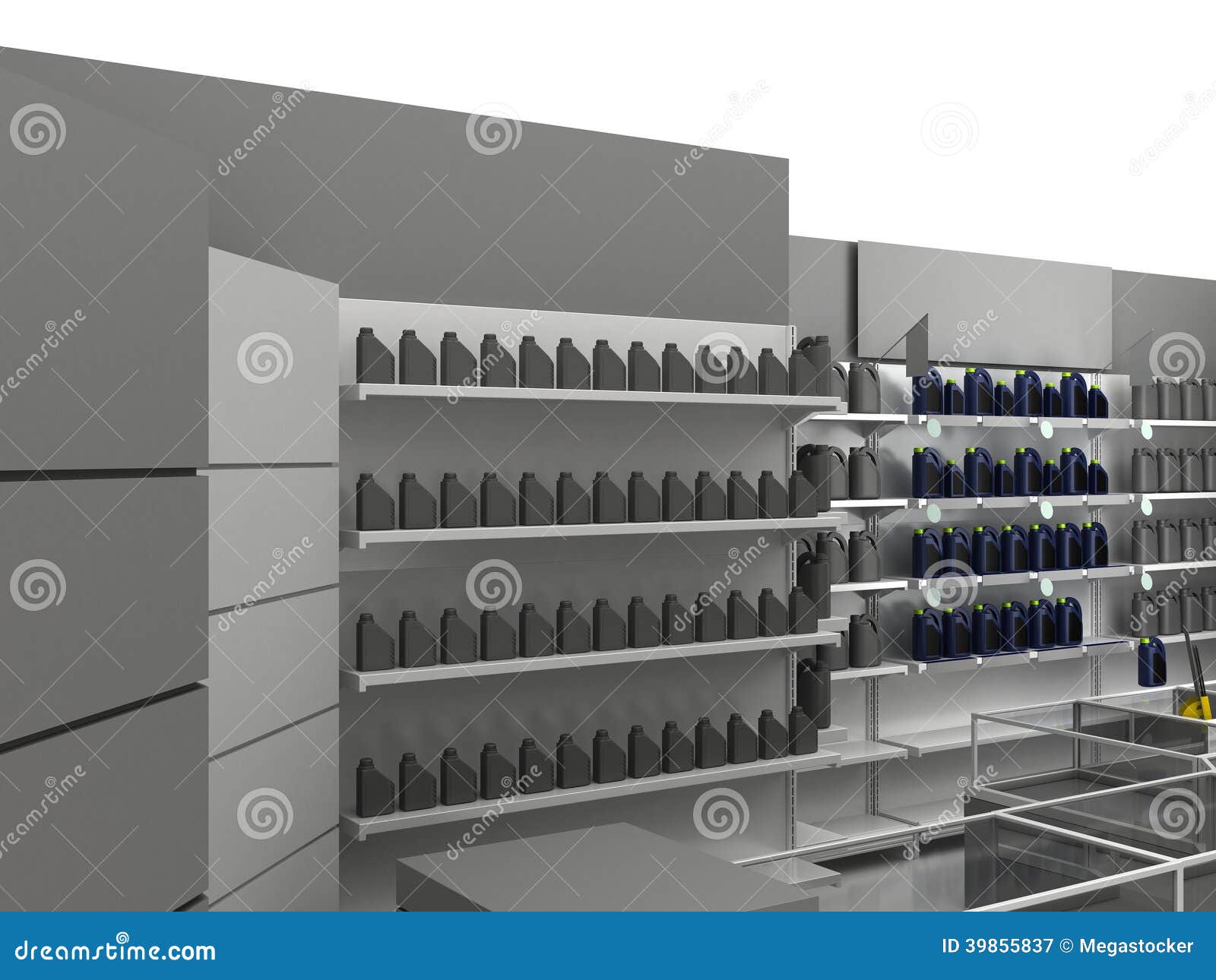 Illustration of Automobile Store Stock Illustration - Illustration of ...