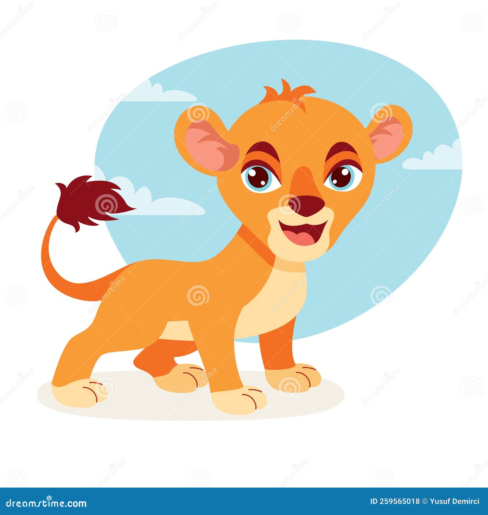 Illustration av en lejon stock illustrationer. Illustration av katt ...