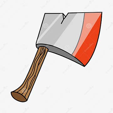 Illustration of an ax. stock vector. Illustration of danger - 116033011