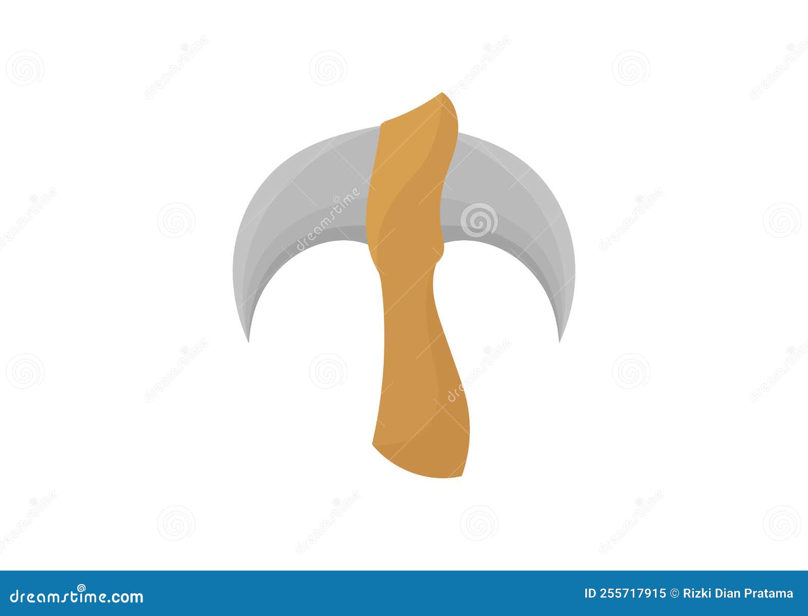 Illustration of an ax stock vector. Illustration of object - 255717915