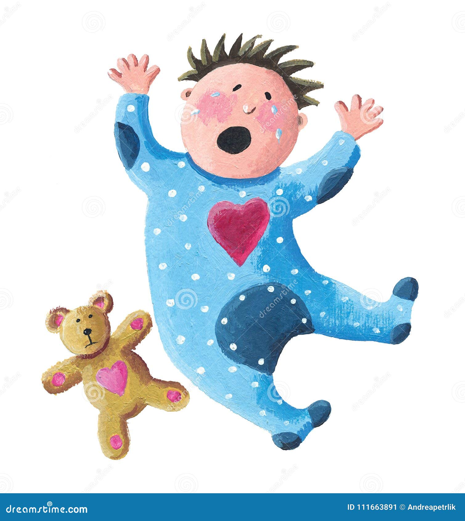 Baby Crying Cartoon Vector Illustration | CartoonDealer.com #118654748