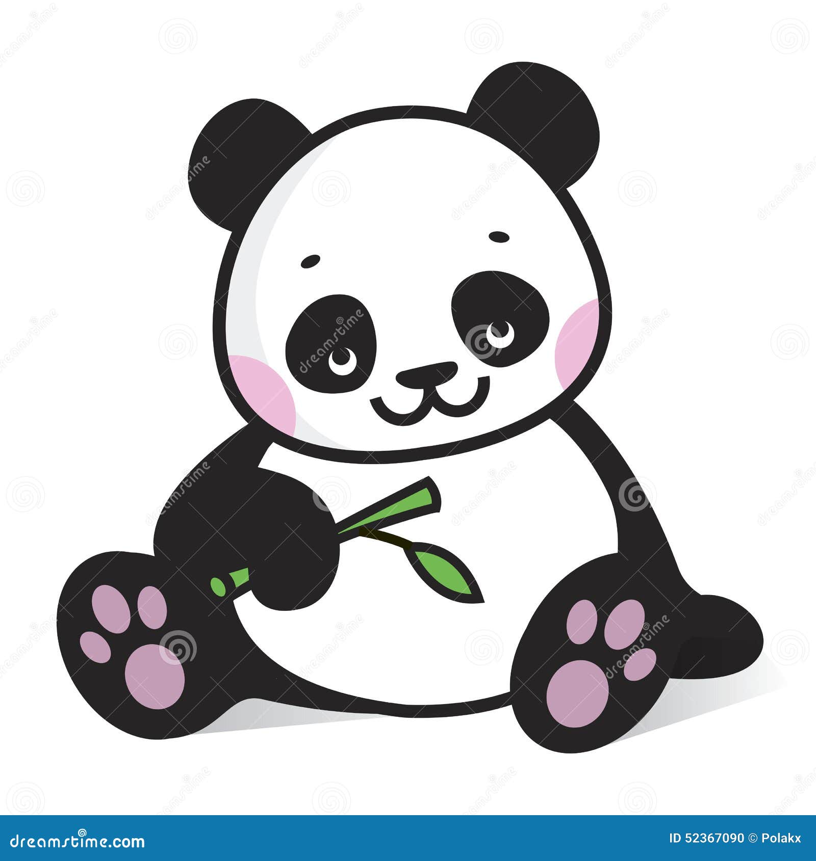 Illustration of baby panda stock vector. Illustration of isolated ...
