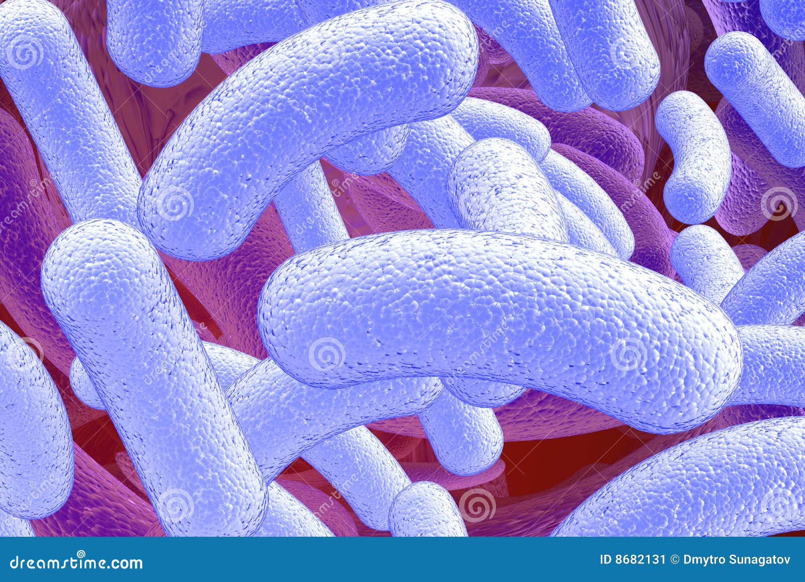 Illustration of Bacillus Microorganisms Stock Illustration ...