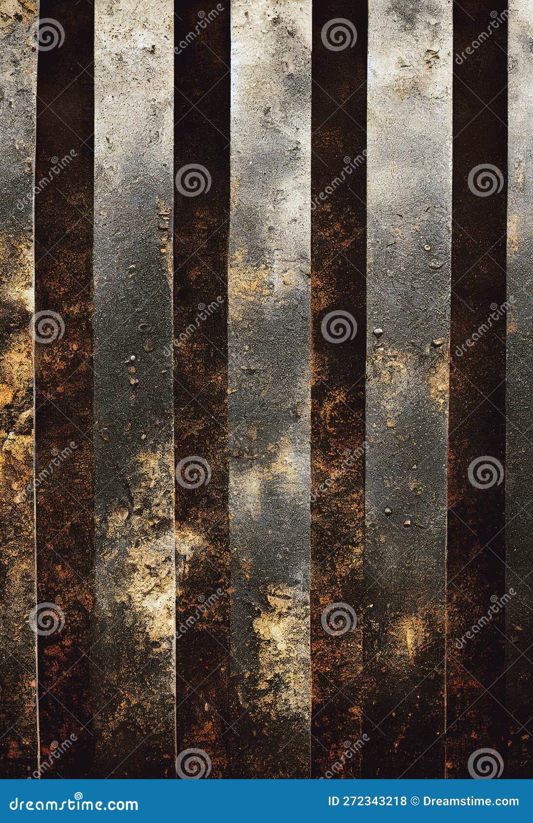 Rusty metal panel stock illustration. Illustration of vertical - 272343218