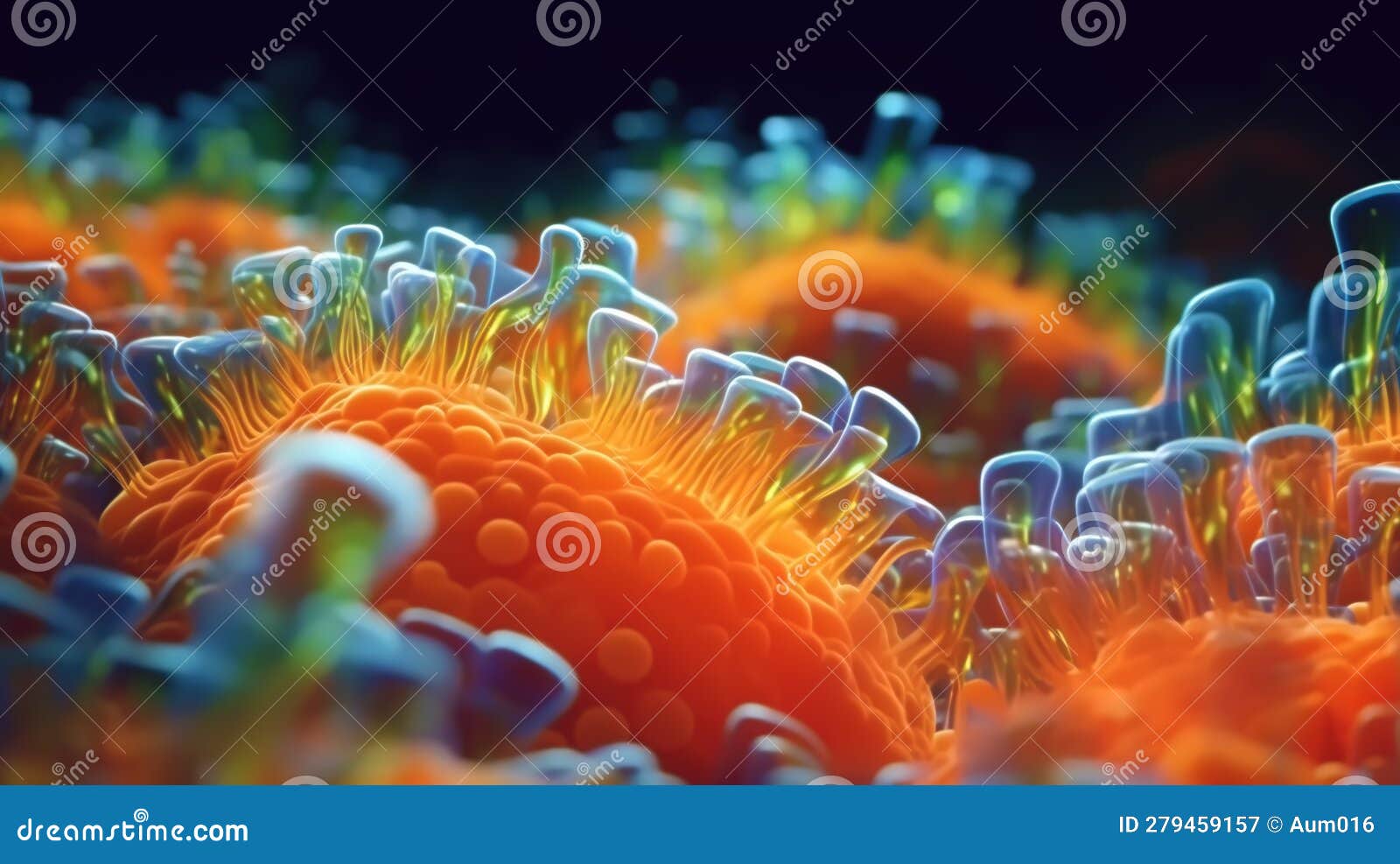 Background for Scientific Presentations. Macro Level Stock Illustration ...