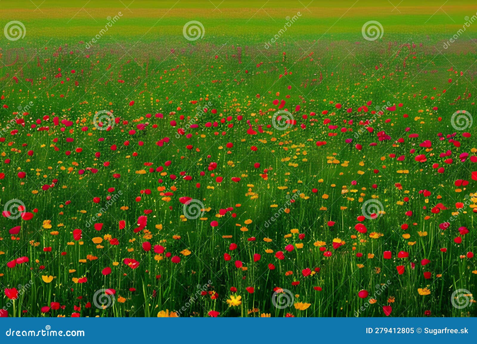 Illustration of Floral, Meadows Background Texture Stock Illustration ...