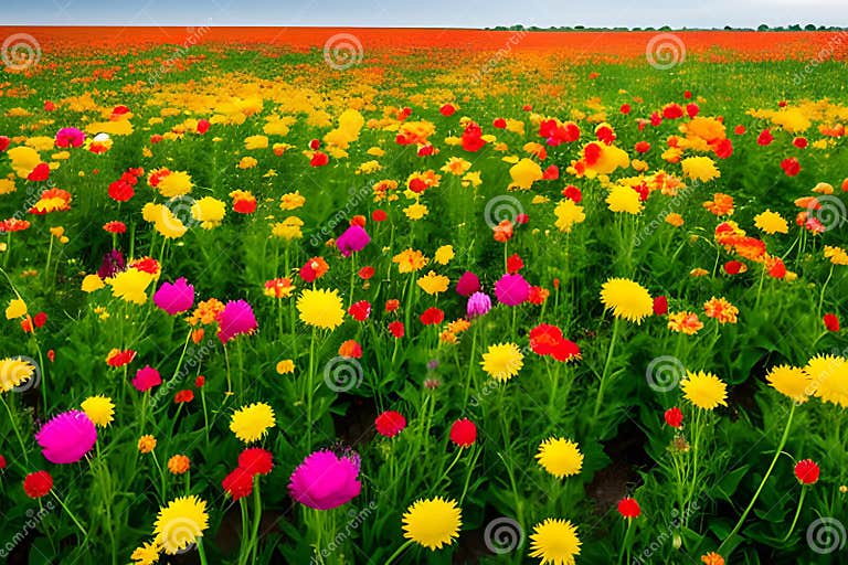 Illustration of Floral, Meadows Background Texture Stock Illustration ...