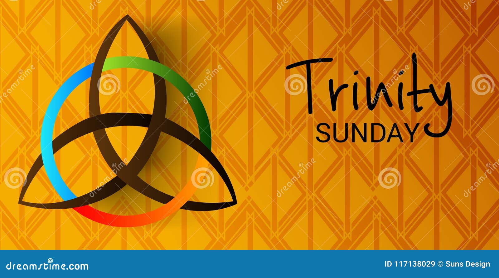 Trinity Sunday. stock illustration. Illustration of catholic - 117138029