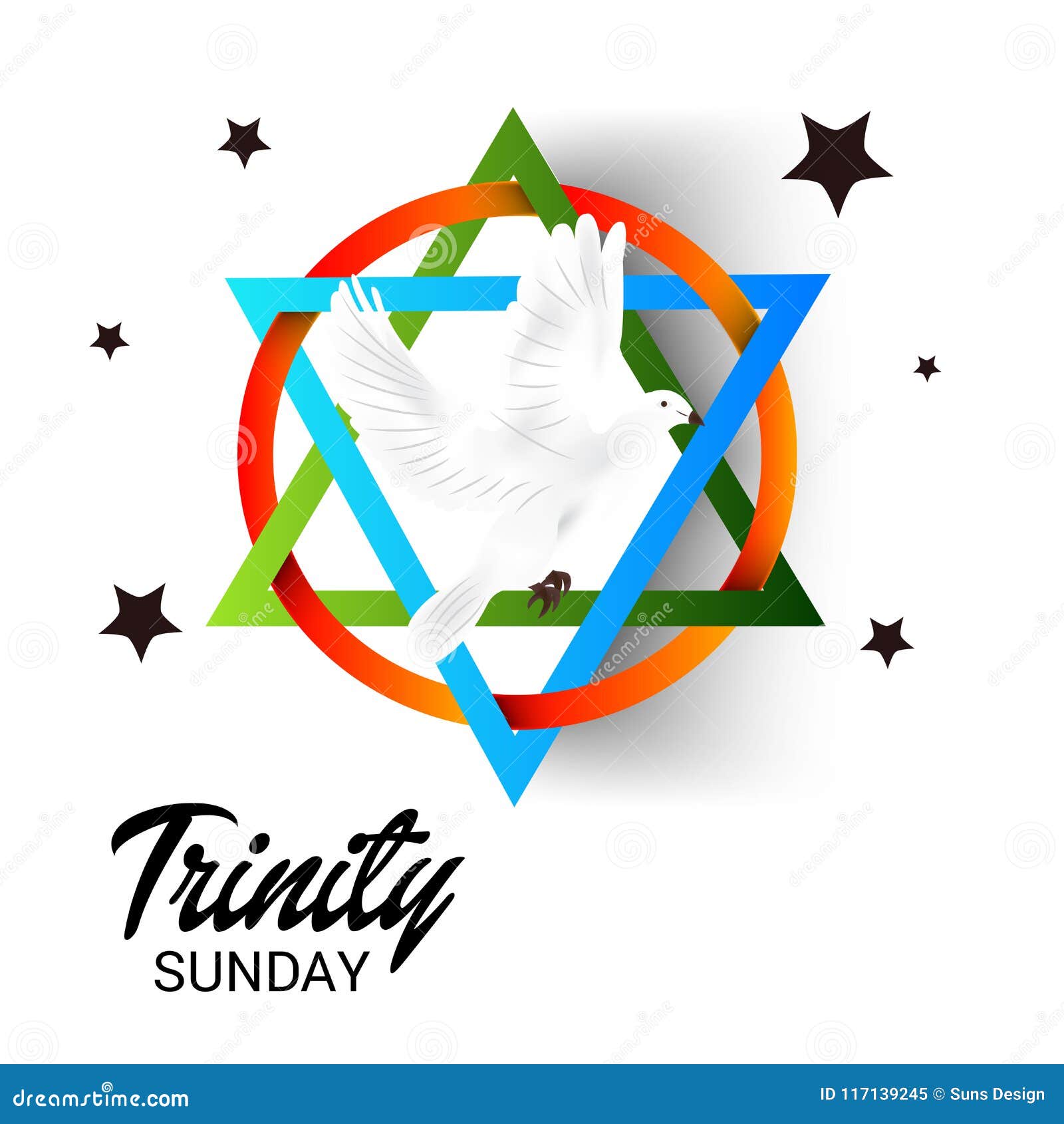 Trinity Sunday. stock illustration. Illustration of sunday - 117139245