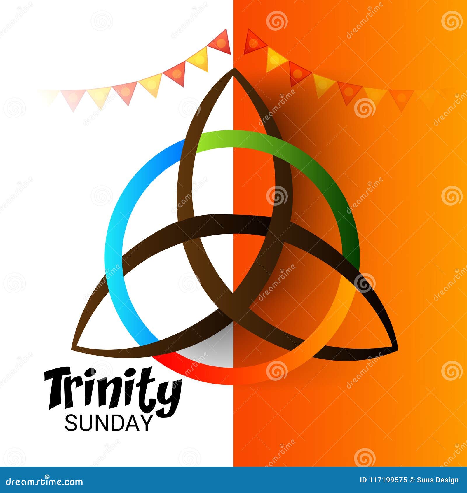 Trinity Sunday. stock illustration. Illustration of easter - 117199575