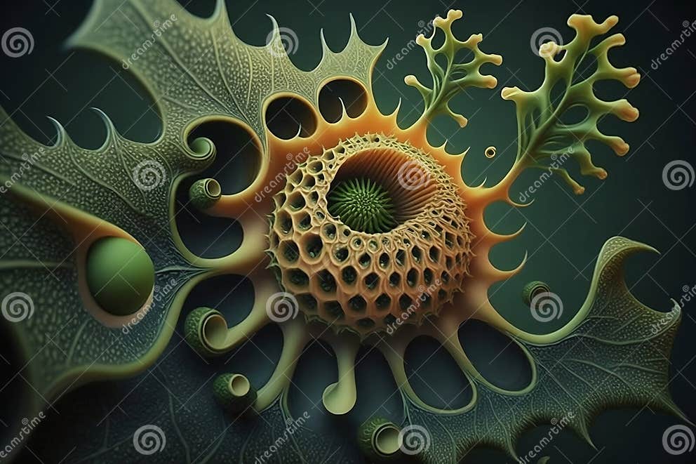 Illustration of a Bacteria. Generative AI. Stock Illustration - Illustration of generative ...